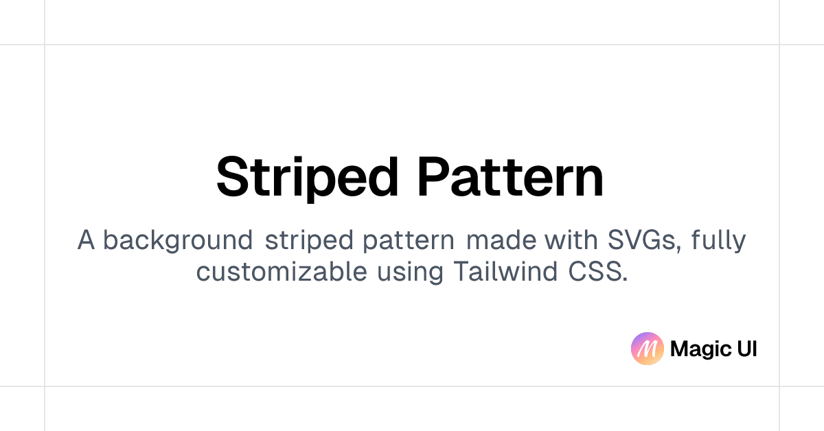 Striped Pattern | React Components & Templates