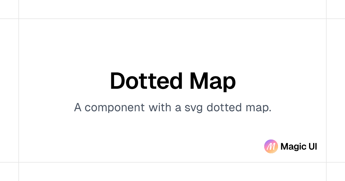 Dotted Map | React Components & Templates