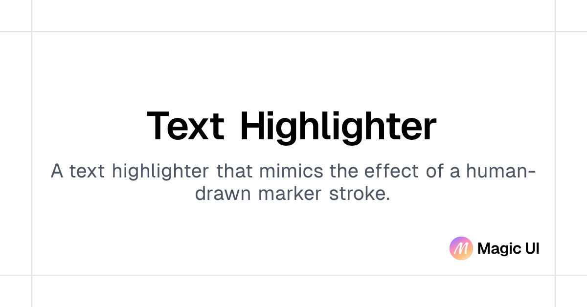 Text Highlighter | React Components & Templates