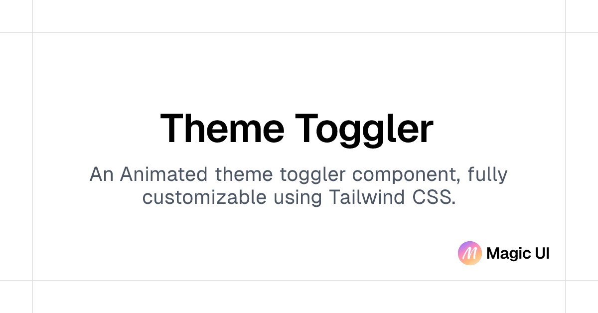 Theme Toggler | React Components & Templates