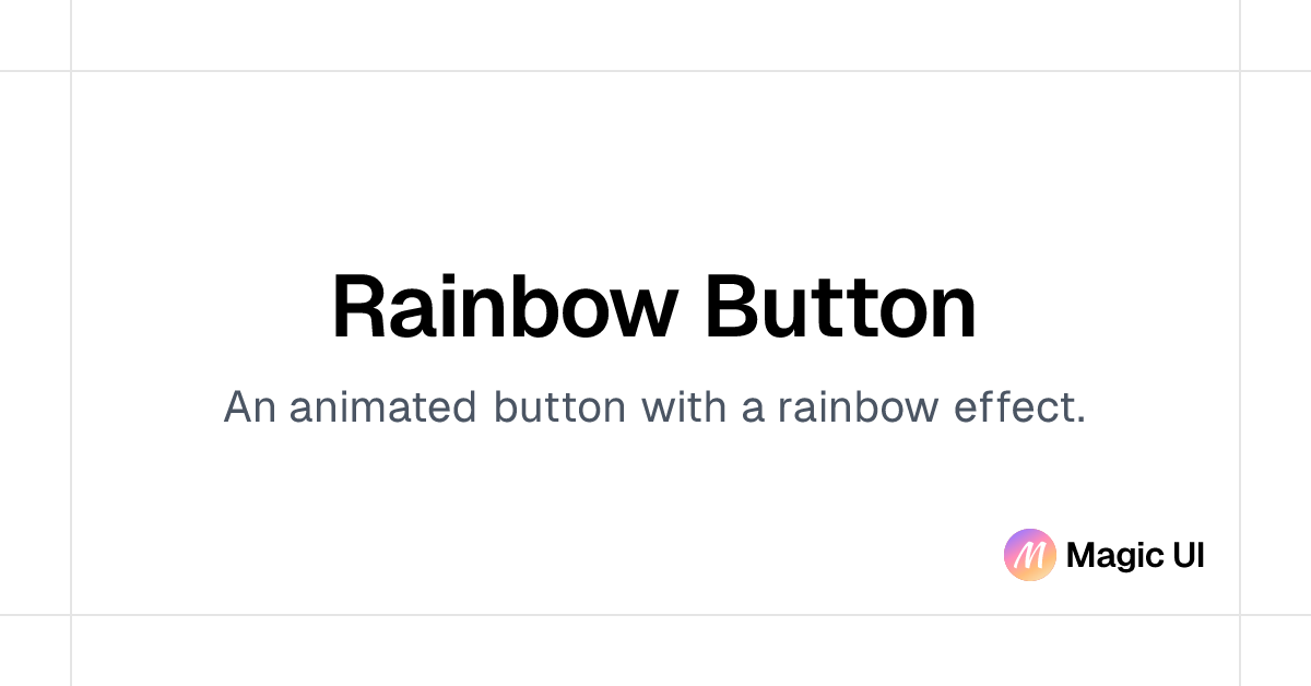 Rainbow Button | React Components & Templates