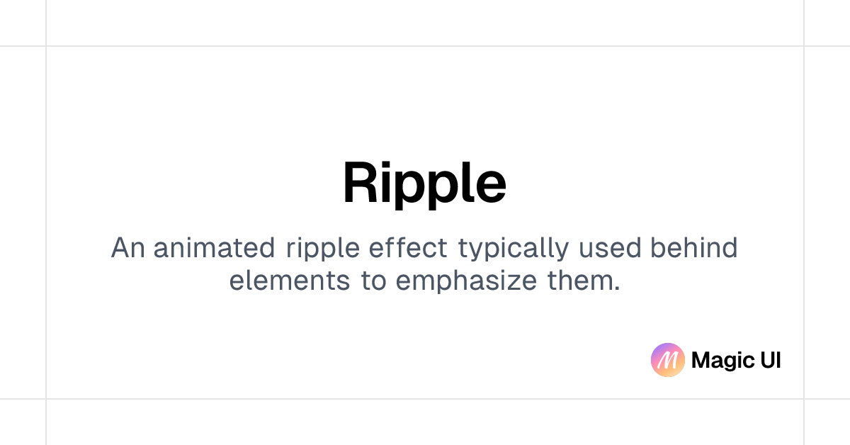 Ripple | React Components & Templates